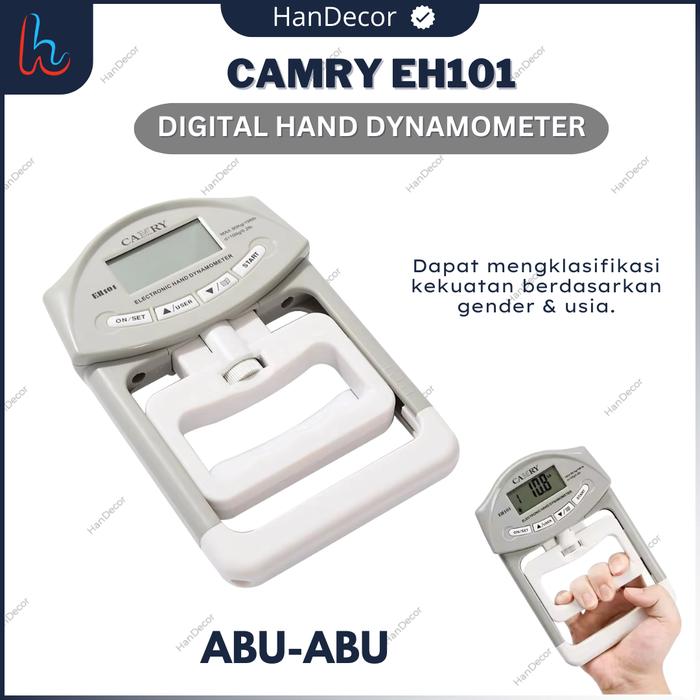 Promo Camry Electronic Hand Dynamometer Grip Power Measure - Abu-abu ...