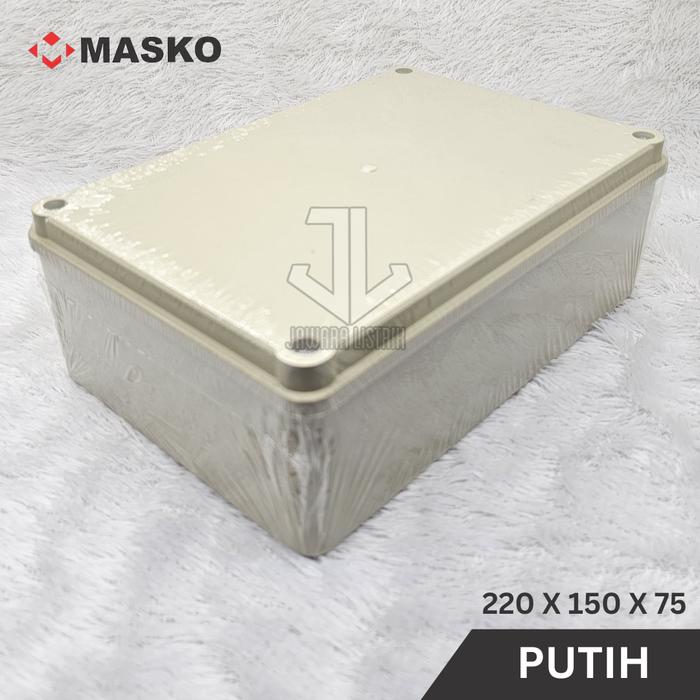 Jual MASKO DURADUS JUNTION BOX 220X150X75 DATAR NON KARET PUTIH DORADOS ...
