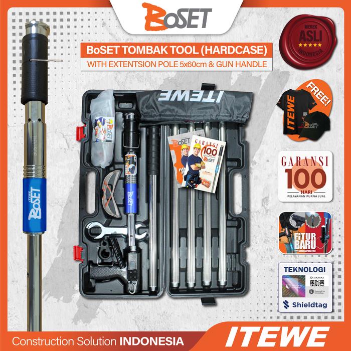Jual BOSET TOMBAK TOOL (HARD CASE) + EXTENSION POLE 5x60cm + GUN HANDLE ...
