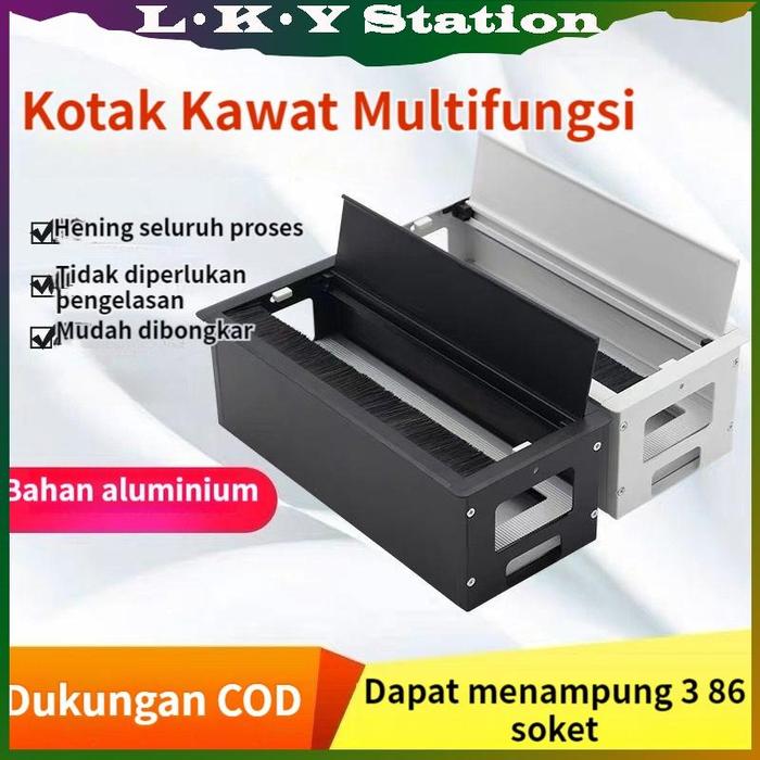 Jual READY STOCK Grommet Box Flip Cover Top Tanam Rata Meja Tempat ...