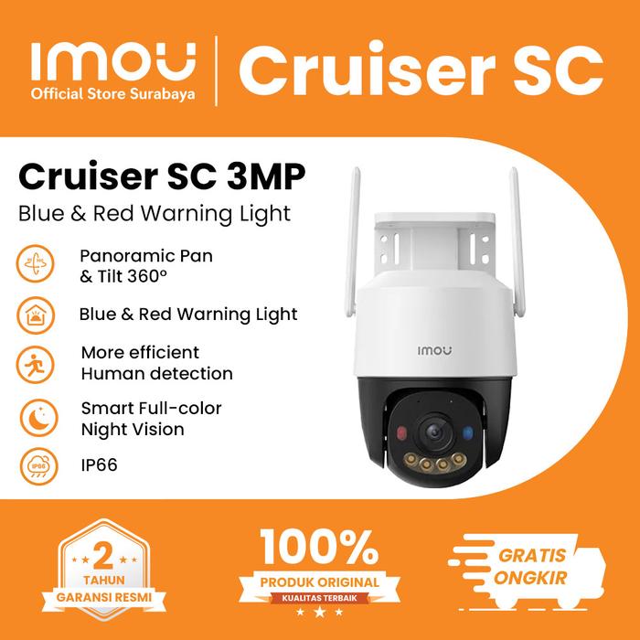 Promo IMOU CRUISER SC 3MP BLUE & RED WARNING LIGHT CCTV FULL HD CAMERA ...