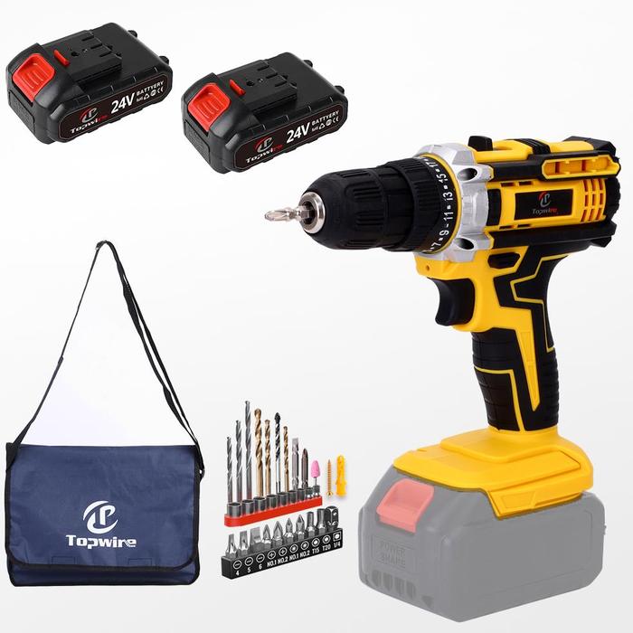 Jual BARU Impact Bor Tanpa Kabel Set Bor Listrik Tanpa Kabel Dengan ...