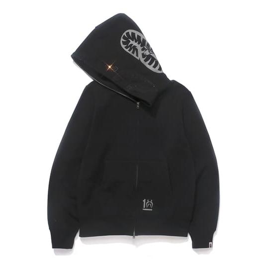 Jual Original BAPE 10th Anniversary Hoodie All Black Swarovski Sz L ...