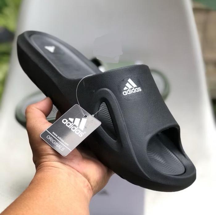 Promo SANDAL SLIDES SWIM ADIDAS ADICANE WHITE GREY - Hitam, 41 - Kab ...