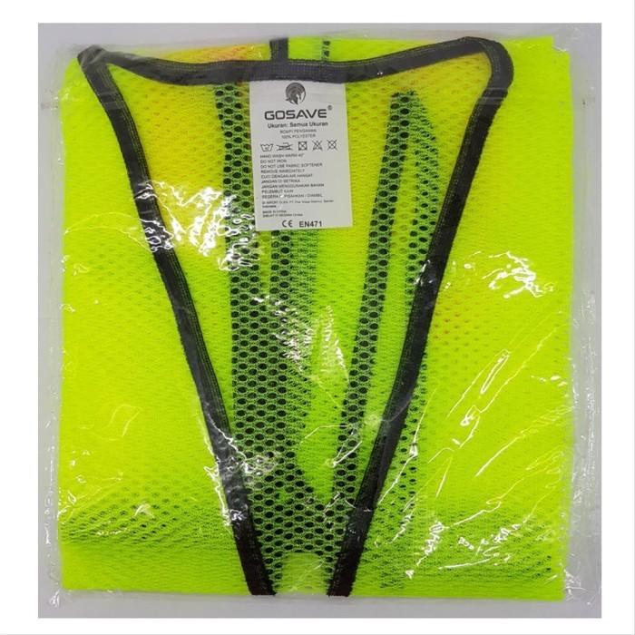 Jual Rompi Safety Jaring Proyek Orange Hijau Spotlight reflector GOSAVE ...