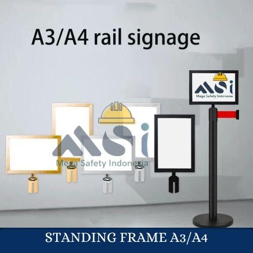 Promo Standing Sign Frame Stainless Standing Signage Poster Stainless ...
