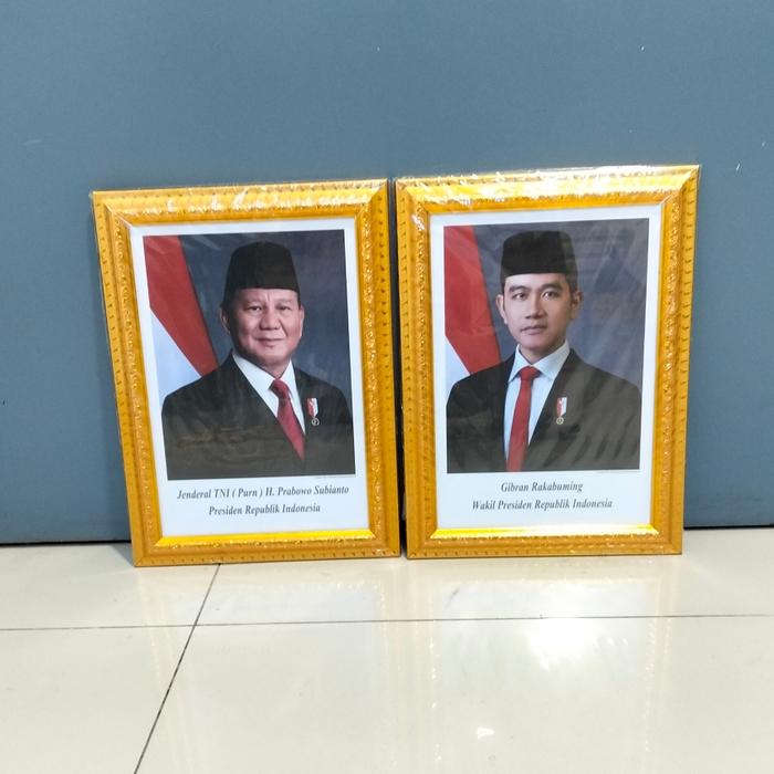 Jual foto bingkai presiden dan wakil presiden 25x35cm - Jakarta Pusat - Panjul Advertising ...