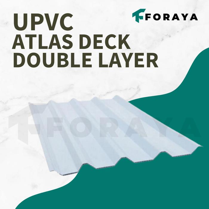 Jual Atap uPVC Atlas Deck Double Layer 10mm Bergaransi - Kab. Bekasi - foraya | Tokopedia
