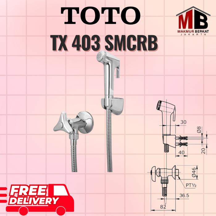 Jual JET SHOWER TOILET TOTO TX 403 SMCRB / TX403SMCRB - Jakarta Barat ...