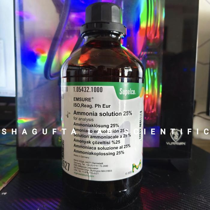 Jual AMMONIA SOLUTION / LARUTAN AMONIA / NH4OH MERCK 105432 1L - Kab ...