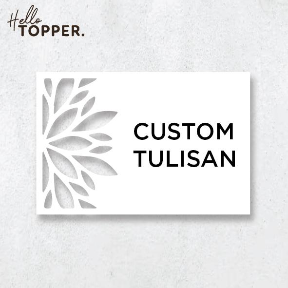 Promo Custom Tulisan Sign Board Akrilik UV Print Tanda Nama Pintu ...