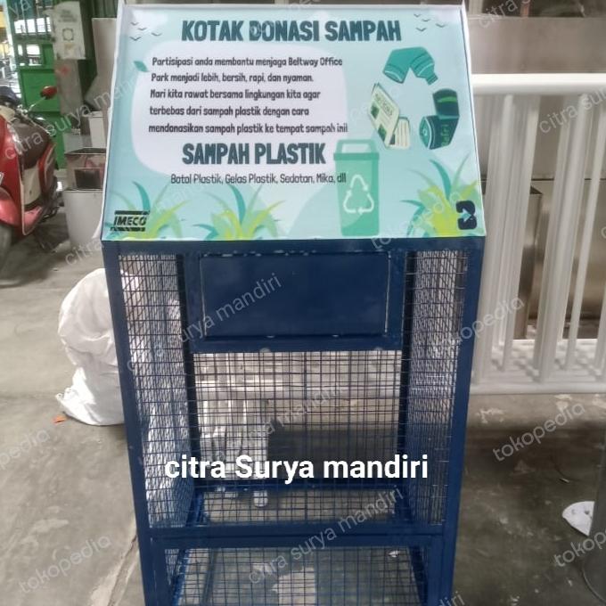 Jual tempat sampah botol/tong sampah botol plastik/bak sampah botol ...