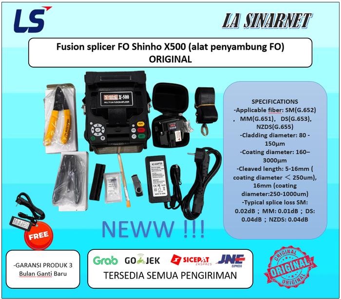 Jual ORIGINAL Fusion splicer FO Shinho X500 (alat penyambung FO ...