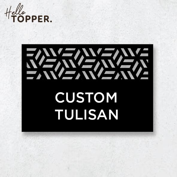 Promo Custom Tulisan Sign Board Akrilik UV Print Tanda Nama Pintu ...