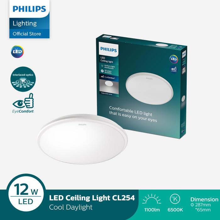 Promo Philips Lampu Baret LED Ceiling CL254 12W 65K Putih - Jakarta ...
