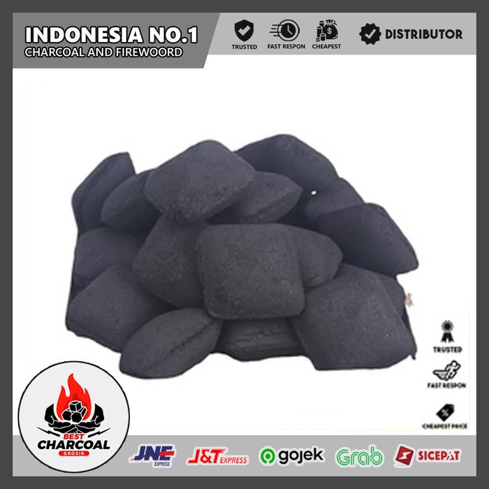 Jual Arang Briket Cube 1 Kg BBQ Premium Panggang Food Grade Areng ...