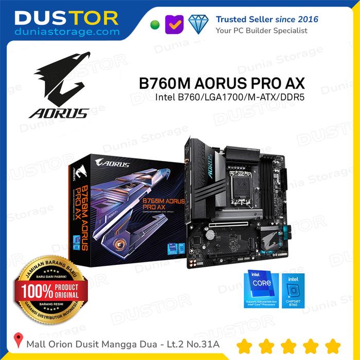 Promo GIGABYTE B760M AORUS PRO AX | Intel B760 LGA 1700 M-ATX Motherboard Cicil 0% 3x - Jakarta ...