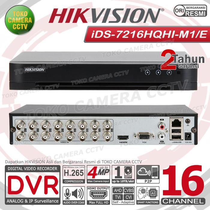 Jual DVR HIKVISION 16 CHANNEL iDS-7216HQHI-M1/E DVR 16CH - Jakarta ...