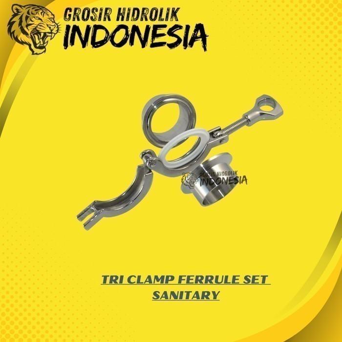 Jual 2'' FERRULE TRI CLAMP SET SANITARY STAINLESS STEEL 316 2 INCH SANITARY COMPLETE SET ...