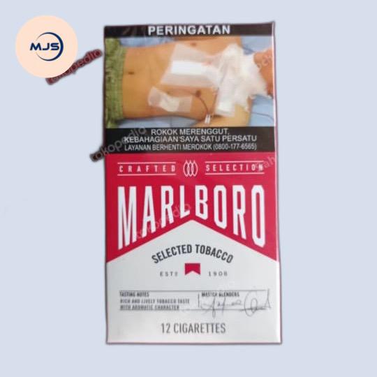 Jual Rokok Marlboro Crafted 12 Batang Merah Dan Biru Cukai Resmi ...
