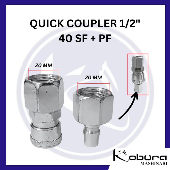 Jual Quick Coupler 40 SM + PM, SF + PF, SH + PH, SP + PP Sepasang ...