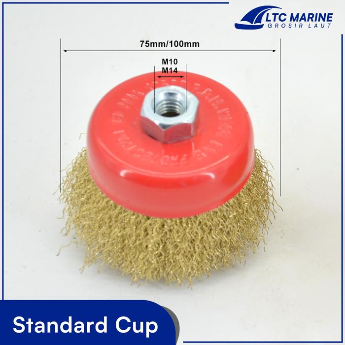 Jual Knot/Standard Wire Cup Brush Thread Nut Type IMPA 510768 510785 ...