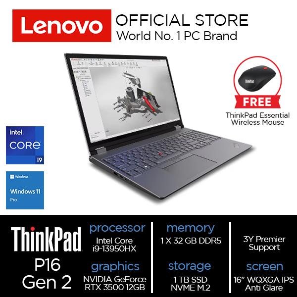 Promo Lenovo ThinkPad P16 Gen 2 Core i9-13950HX 32GB 1TB RTX 3500 12G ...
