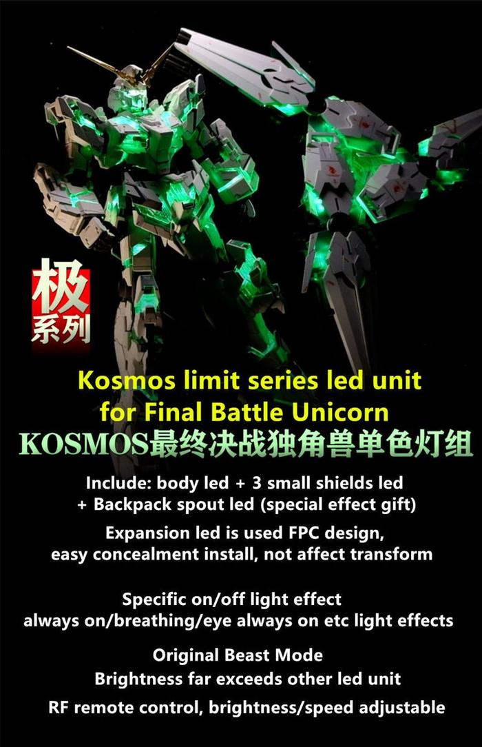 Promo KOSMOS Led Unit Set PG Unicorn / Banshee / Phenex ...