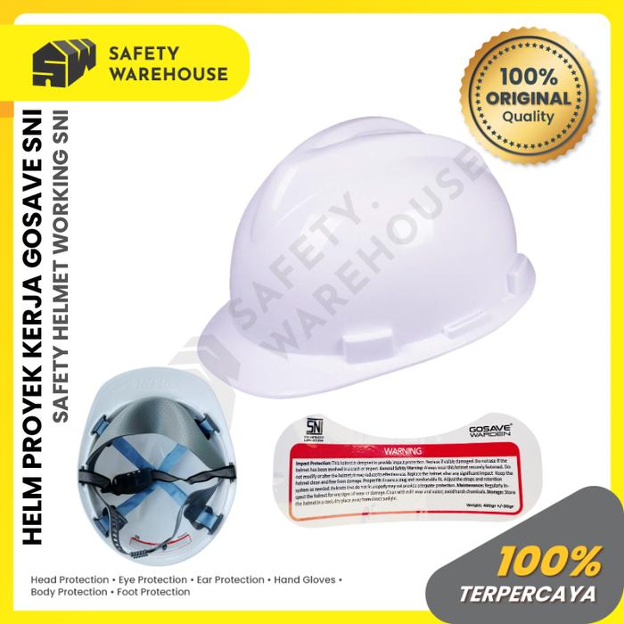 Jual Helm Proyek SNI V-Gard Safety Helmet Kerja Lapangan + Tali Dagu ...