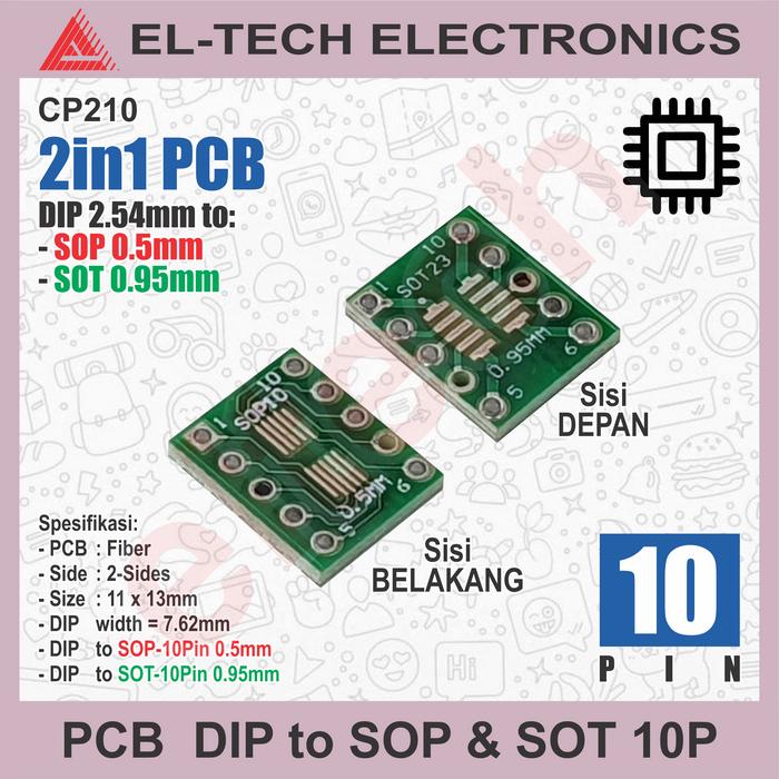 Jual PCB DIP to SMD SMT IC Adapter Changer Converter Konverter Konversi Board Kit Plate MSOP QFN ...