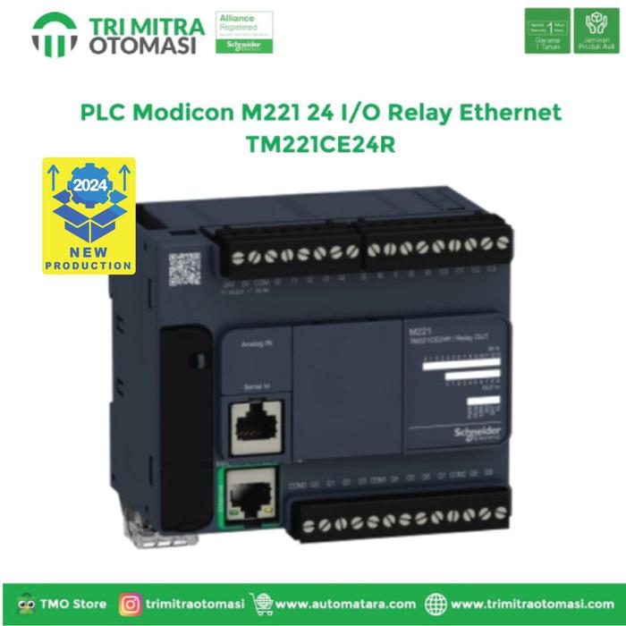 Promo Schneider PLC Modicon M221 24 I/O Relay Ethernet - TM221CE24R Cicil 0% 3x - Kab. Tangerang ...