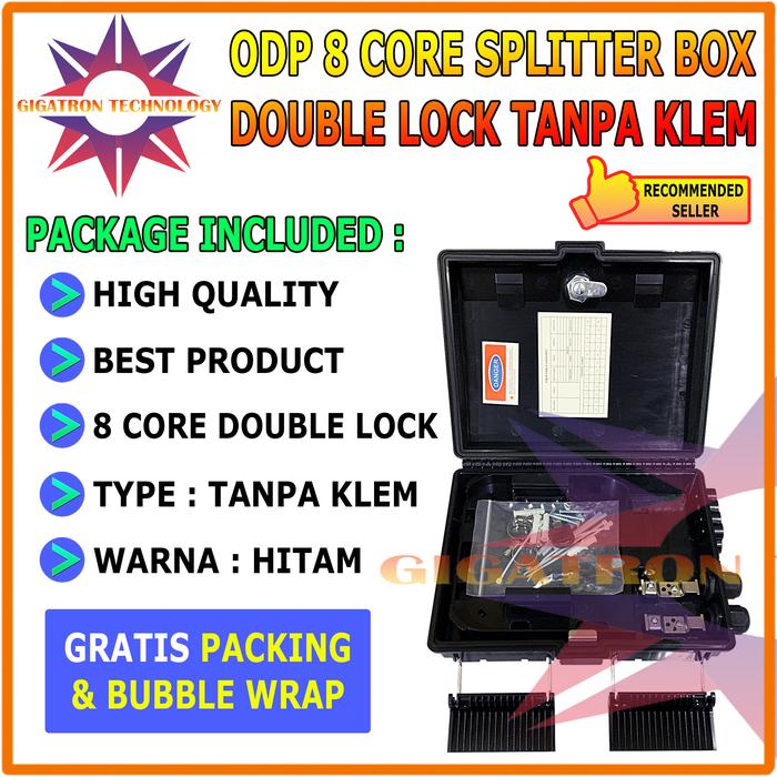 Promo ODP 8 Core Splitter Box Double Lock Kosongan / ODP 8 Core Double ...