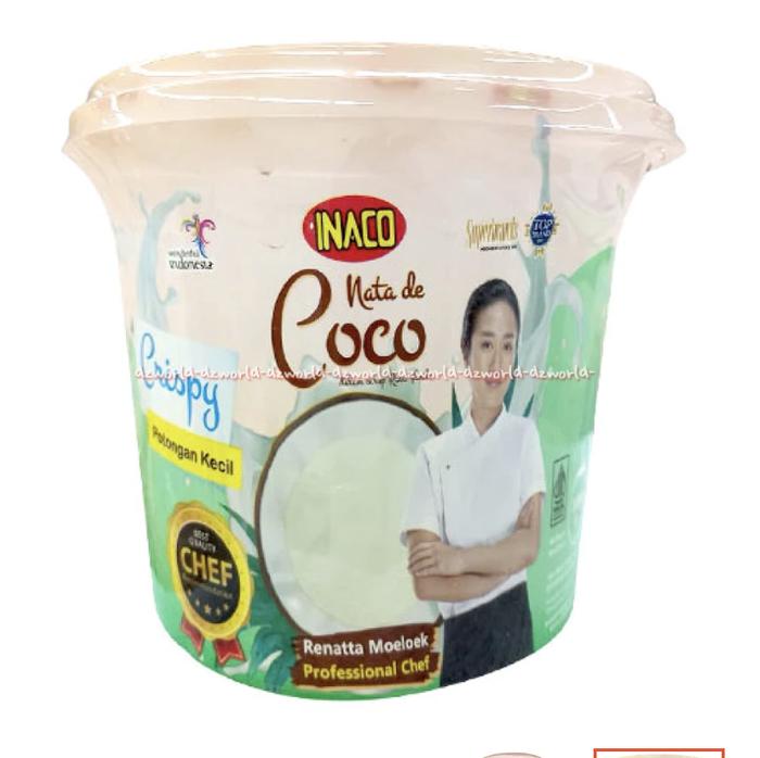 Jual Inaco 1kg Nata De Coco Crispy Potongan Kecil Kemasan Derigent - 1 ...
