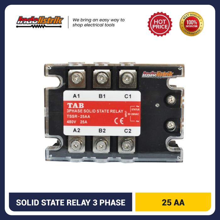 Promo Solid State Relay 3 Phase AC-AC TSSR-25AA TAB - SSR25AA - 25AA - Jakarta Pusat ...