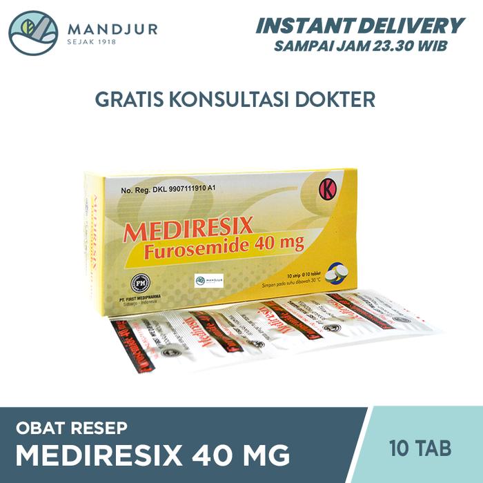 Jual Mediresix 40 mg 10 Tablet / Furosemide / Hipertensi / Edema ...