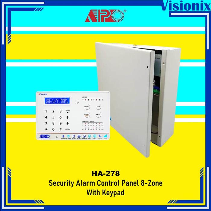 Jual Security Alarm Panel 8 Zone Alarm Control Panel HA-278 - Jakarta Timur - Visionix | Tokopedia