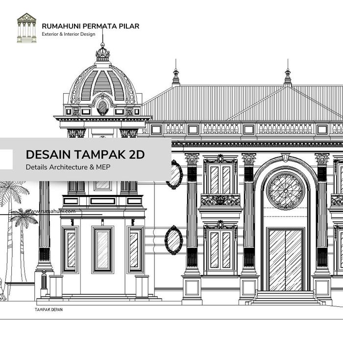 Jual Luxury Classic House Concept Design / Konsep Desain Rumah Klasik ...