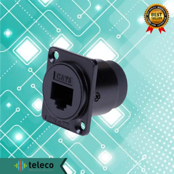 Jual D-type Module RJ45 Socket Cable Female Signal Connector Cat6 ...