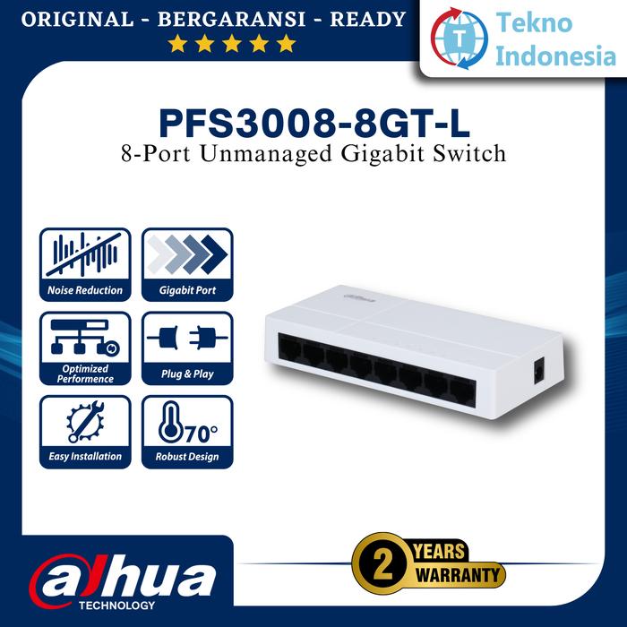 Jual DAHUA PFS3008-8GT-L 8 Port Unmanaged Gigabit Switch Original - Kota Semarang - Tekno ...