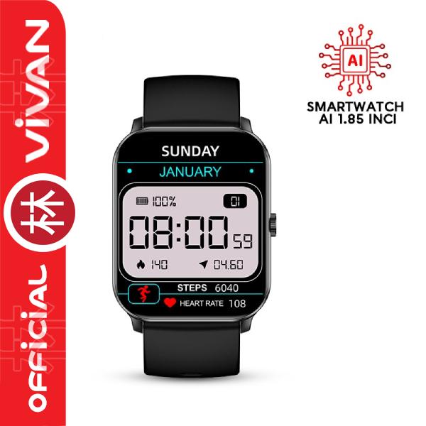 Promo Vivan VWF18 AI Smartwatch 1.85" Display Smart Notification ...