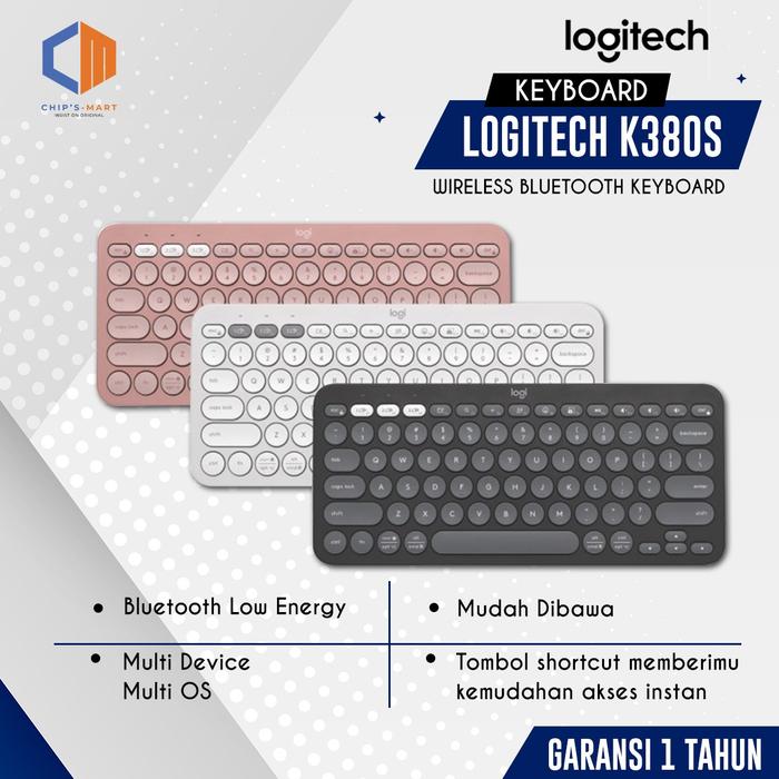 Promo Logitech Pebble Keys2 K380s Keyboard Wireless Bluetooth ...