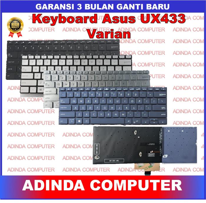 Jual Keyboard Asus Zenbook 14 UX433 UX433FAW UX433FAC UX433f UX433fa ...