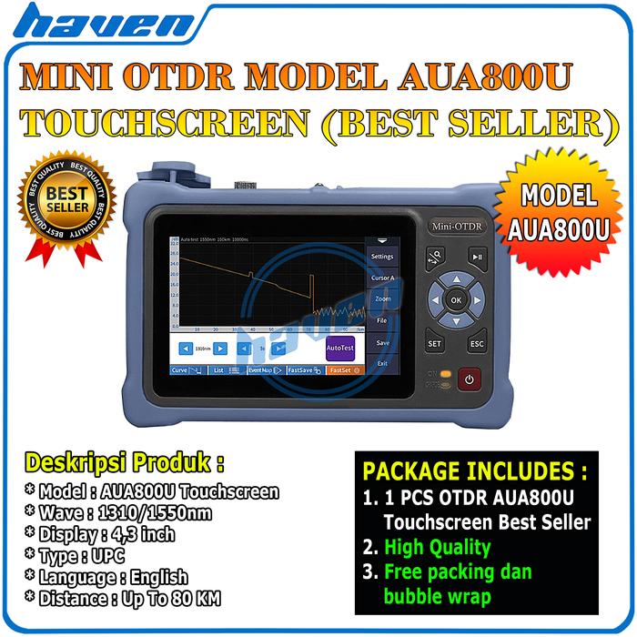 Promo Smart Mini OTDR AUA900D No Touchscreen / OTDR Fiber Optic AUA900D ...
