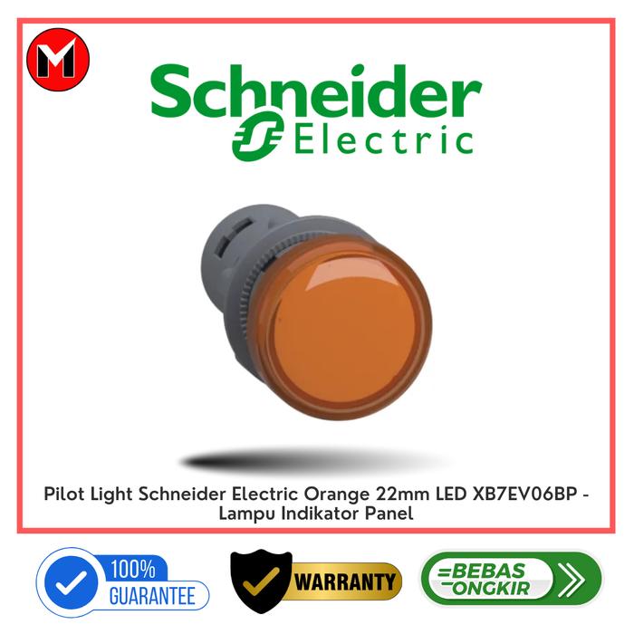 Jual Pilot Light Schneider Electric Orange 22mm LED XB7EV06BP - Lampu ...