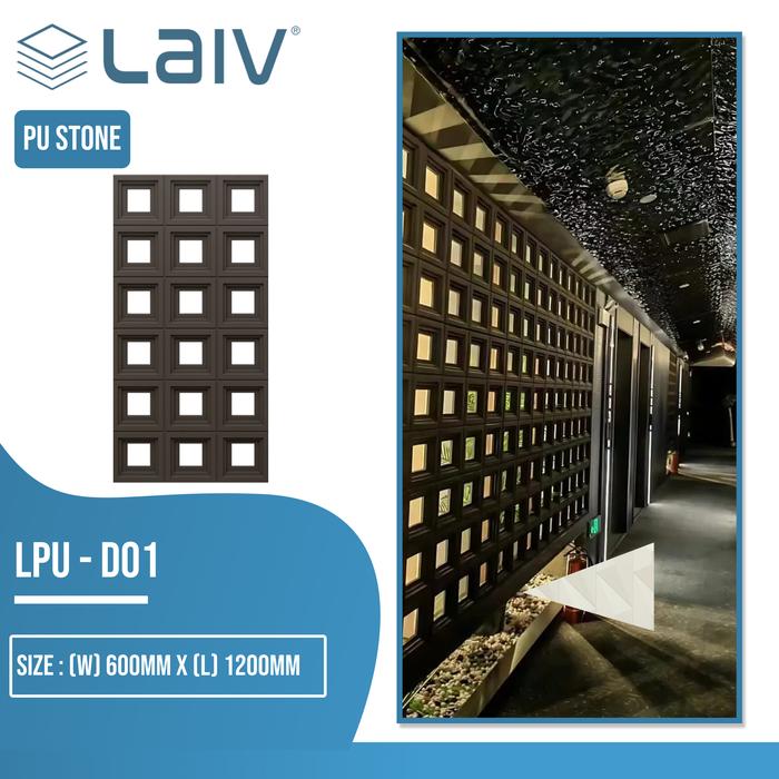 Promo LAIV PU Stone Panel Rock Panel Batu PU Panel Dinding Batu Alam ...