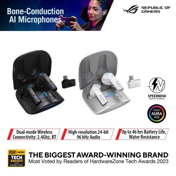 Promo Earbud Asus ROG Cetra True Wireless TWS SpeedNova Cicil 0% 3x ...