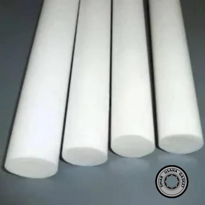 Jual Teflon Rod 75mm x 20cm / PTFE Batangan Potongan / As Teflon Custom ...