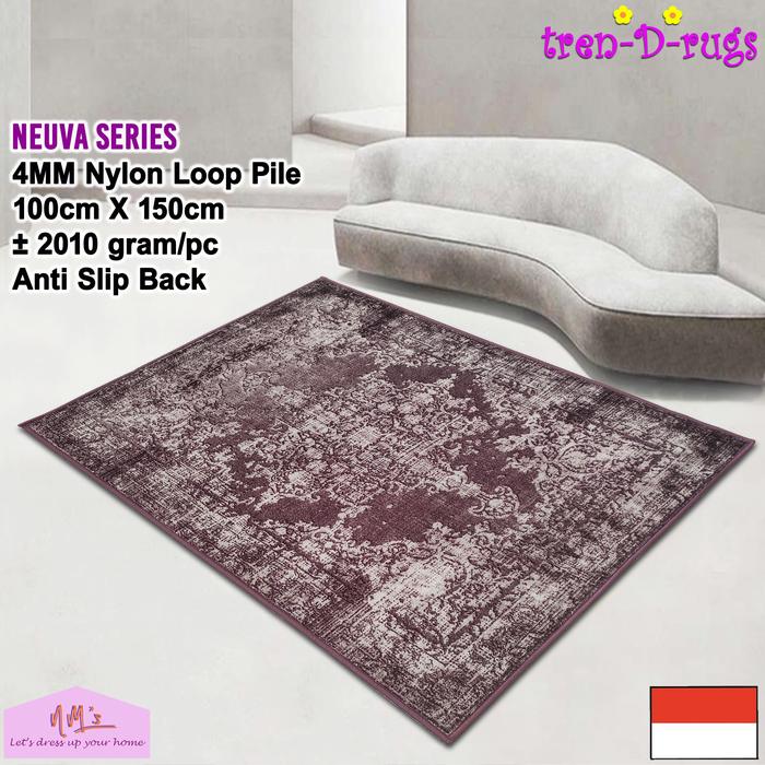 Promo Tren-D-rugs karpet eropa aesthetic 100x150 cm anti slip permadani ...