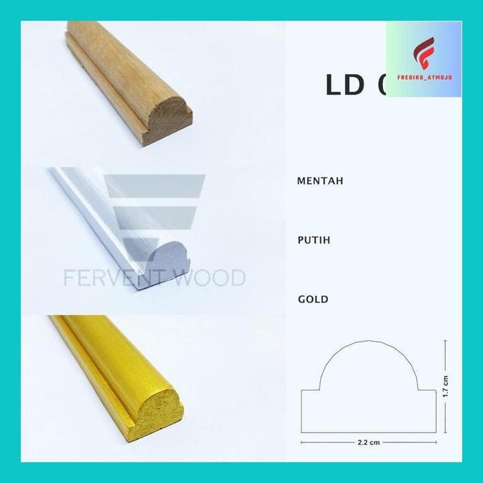 Jual FREDI* LIS KAYU WALL MOULDING MOLDING WAINSCOTING LIS DINDING ...