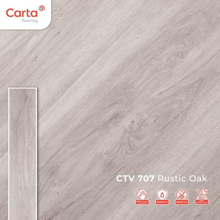 Jual Lantai Vinyl Carta Tebal 3mm Motif Kayu Per dus 3,34m2 - CTV 707 ...